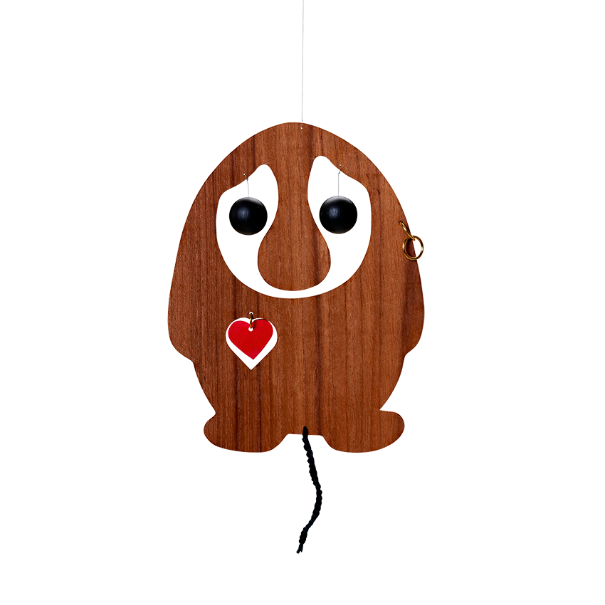 Flensted hanging art | Puffing Troll | Wood